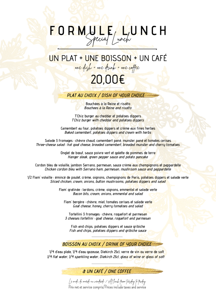 Restaurant le Tchiz – Esch Belval – pour tous vos repas de famille ...
